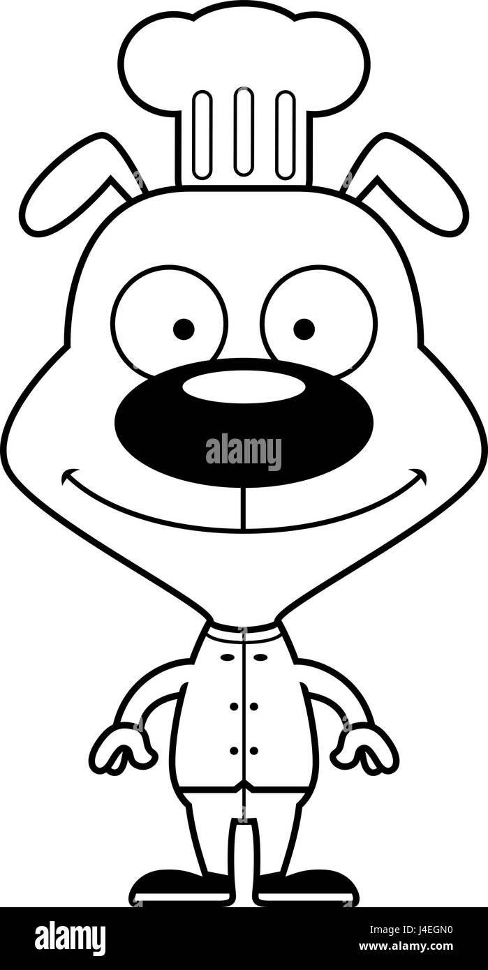 A cartoon chef puppy smiling Stock Vector Image & Art - Alamy