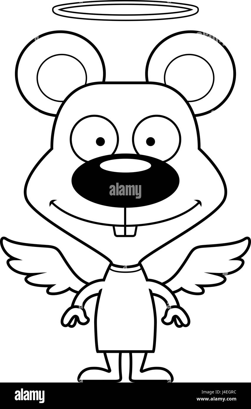 A cartoon angel mouse smiling Stock Vector Image & Art - Alamy