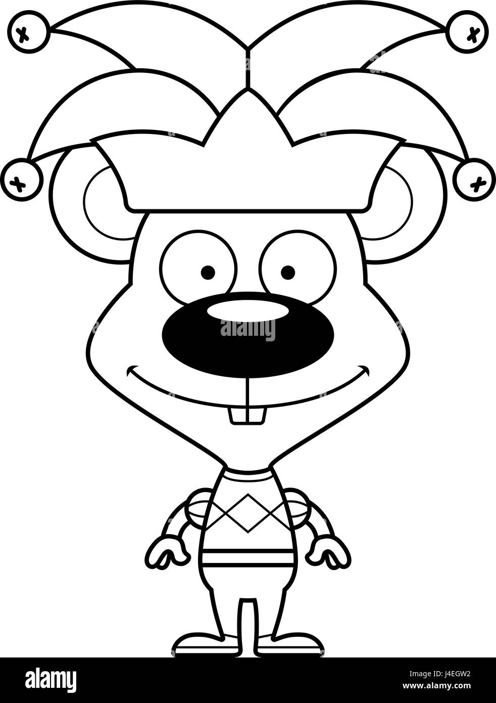 A cartoon jester mouse smiling Stock Vector Image & Art - Alamy