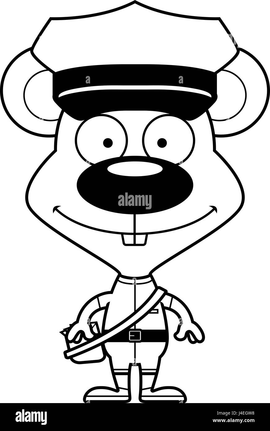 Postman Clipart Black And White Bear