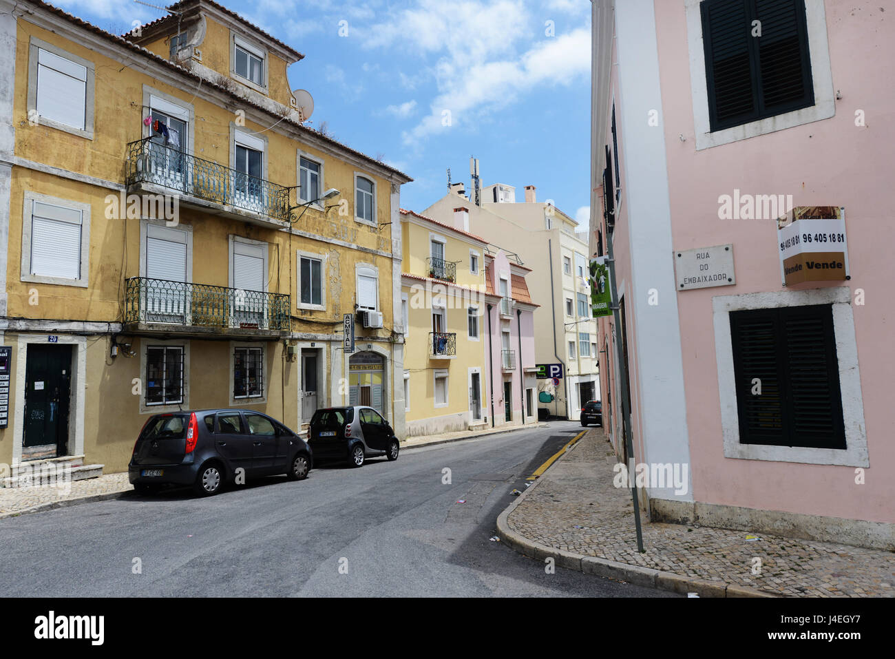 The streets of Belem, Lisbon, Portugal Stock Photo - Alamy