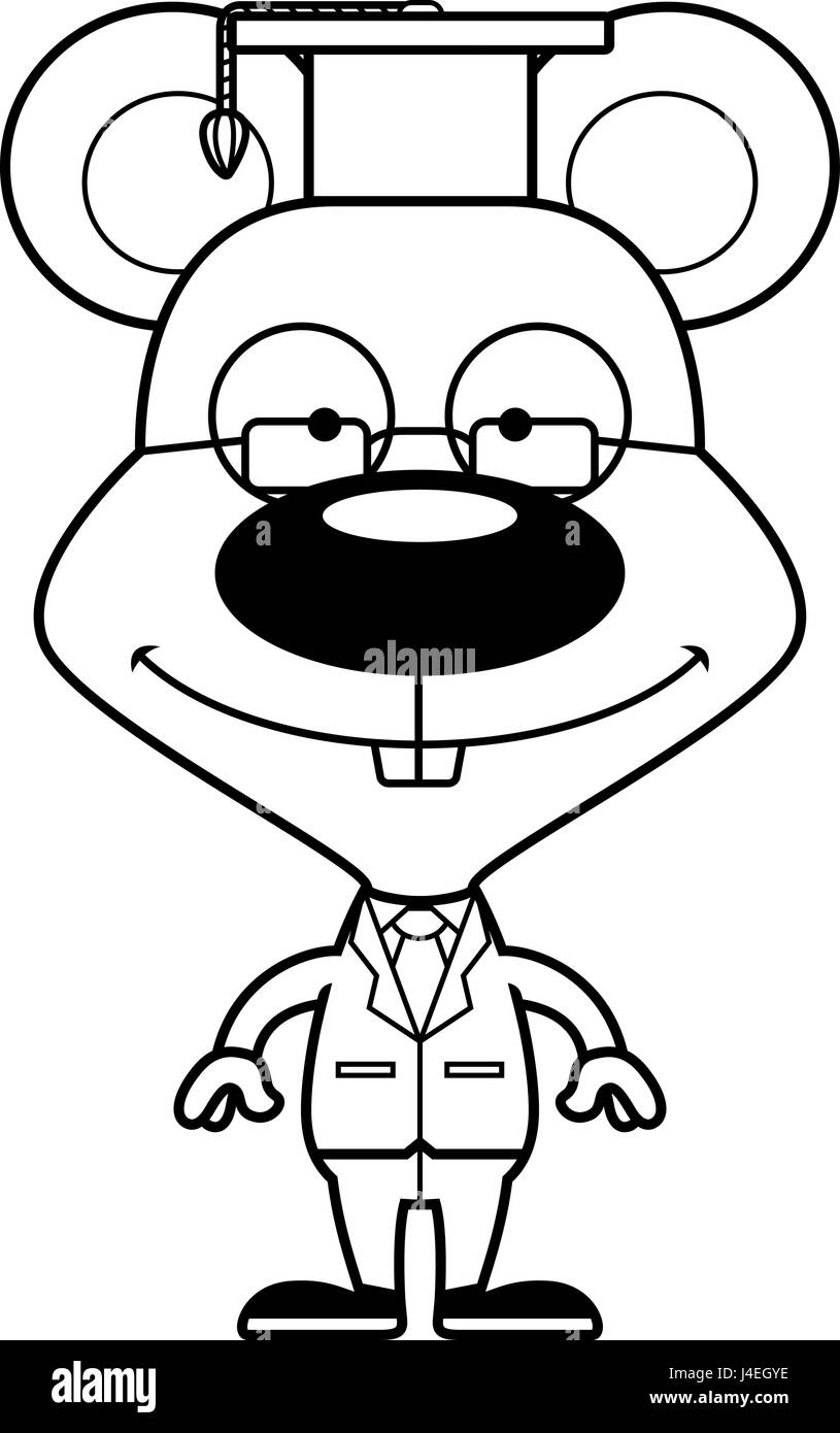 A cartoon teacher mouse smiling Stock Vector Image & Art - Alamy