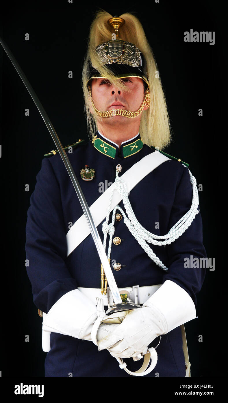 Portrait of a Portuguese National Republican Guard soldier at the ...