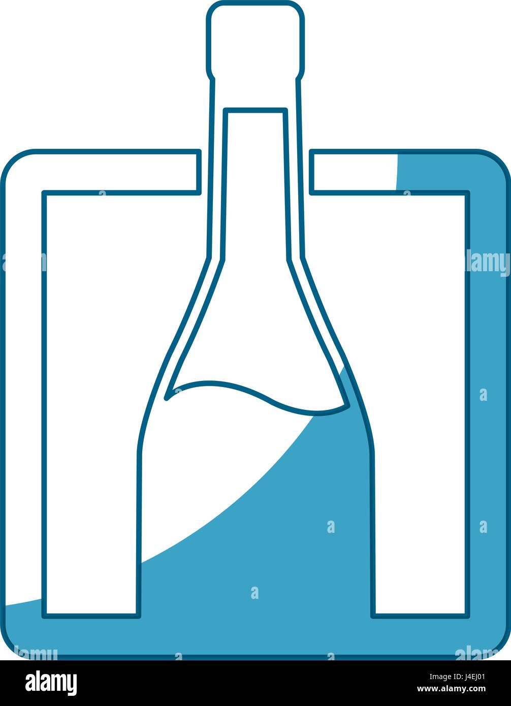 bottle wine drink alcoholic label shadow Stock Vector Image & Art - Alamy