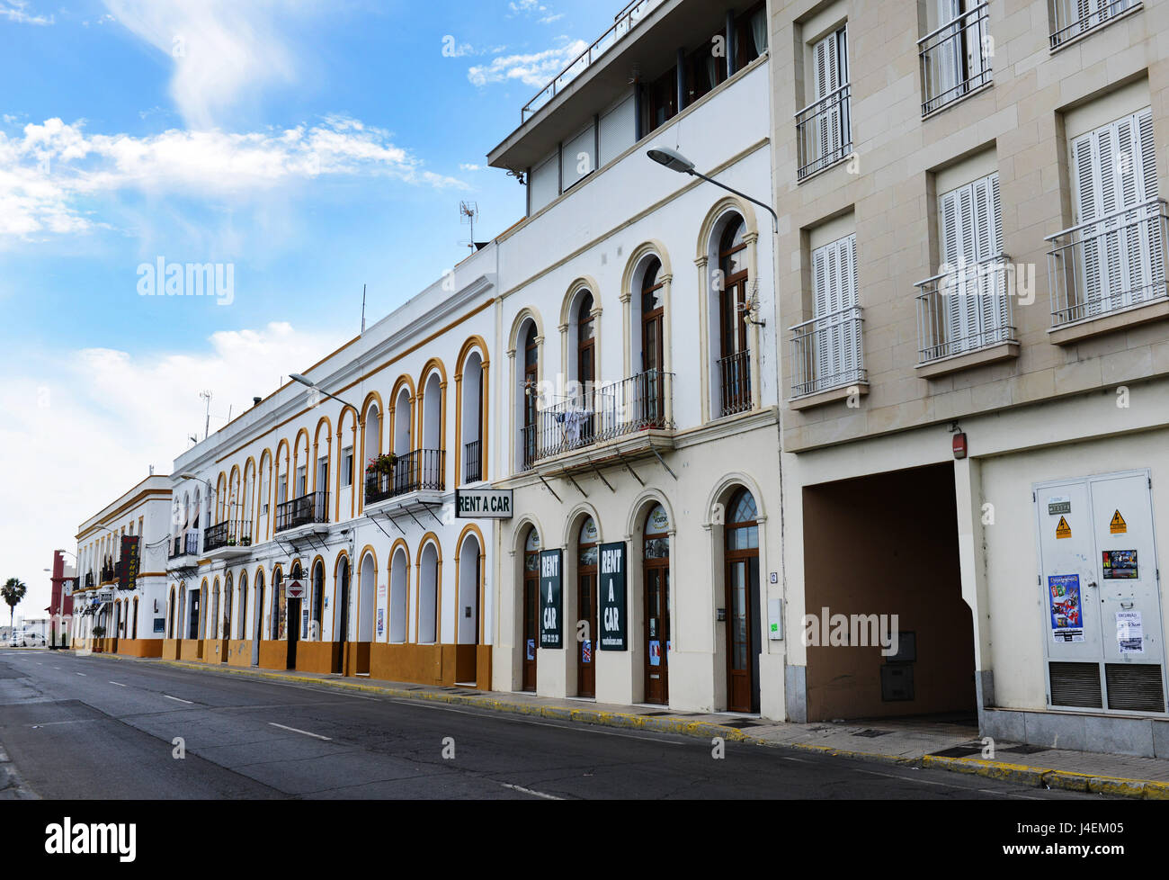 Old pretty buildings in Ayamonte, Spain Stock Photo - Alamy