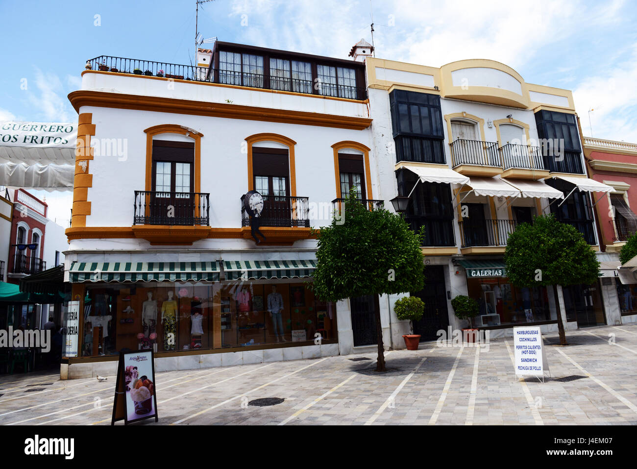 Beautiful old building in the old town of Ayamonte, Andalucia, Spain ...