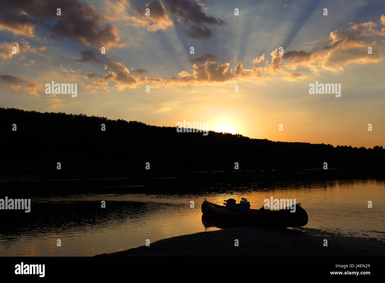 Sand bar on Danube Stock Photo - Alamy