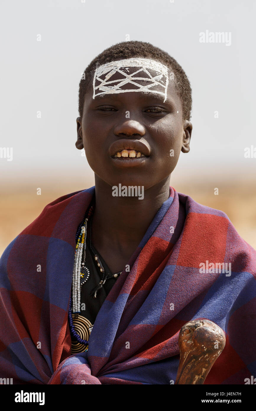 Maasai boy, Ngorongoro Conservation Area, Tanzania, East Africa, Africa ...