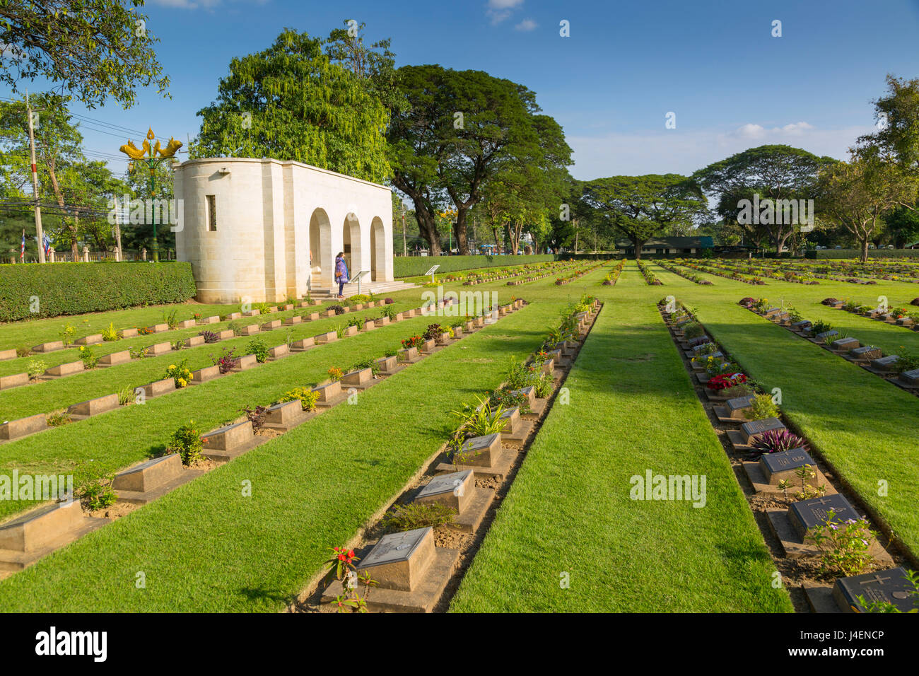 Kanchanaburi War Cemetery, Bangkok, Thailand, Southeast Asia, Asia ...