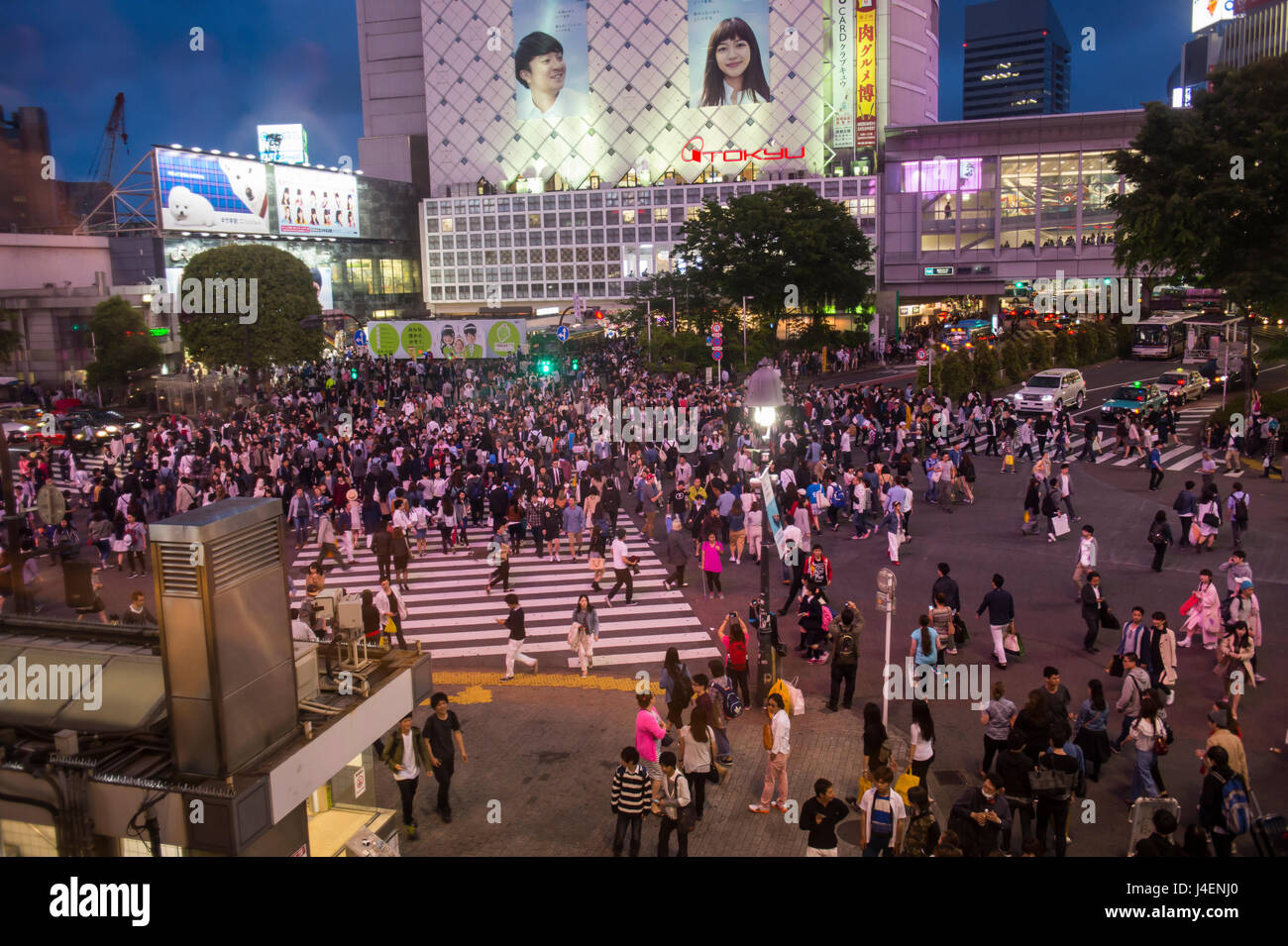 Shibuya crossing, the busiest road crossing in the world, Tokyo, Japan, Asia Stock Photo - Alamy