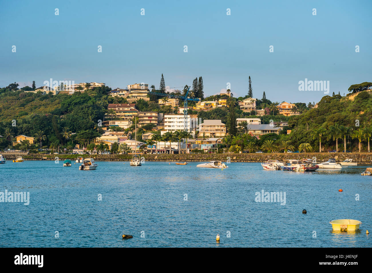 Little boats in the Magenta Port Sud, bay, Noumea, New Caledonia ...