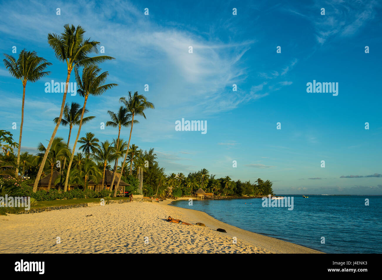 Matira beach sunset bora bora hi-res stock photography and images - Alamy
