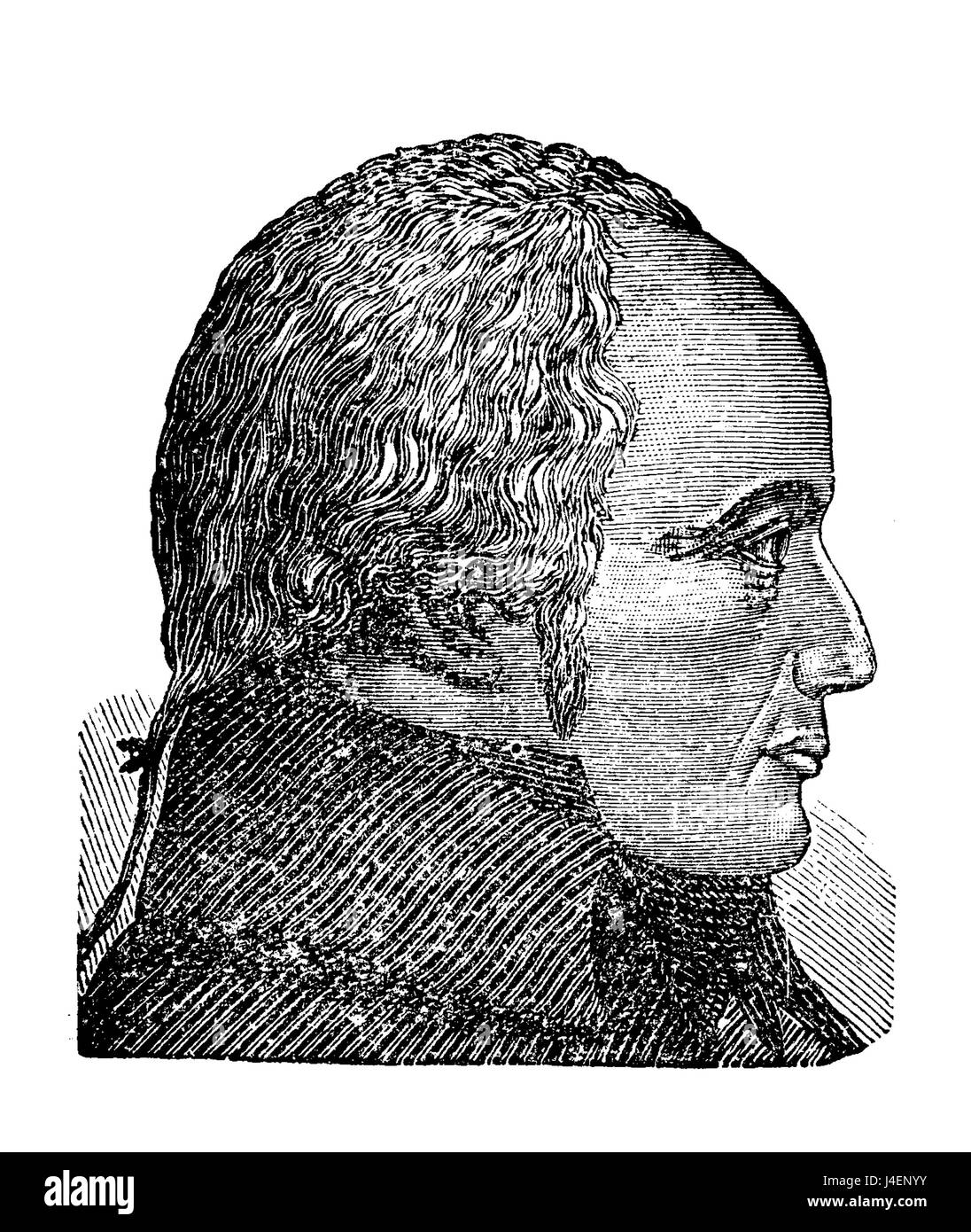 Franz Joseph Gall founder of phrenology, a pseudoscience about the ...