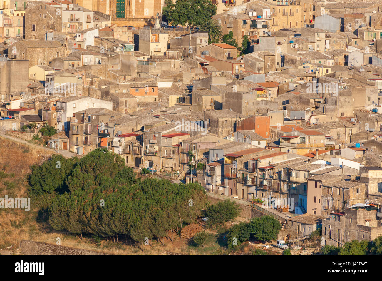 The ancient baroque old town of Piazza Armerina, Province of Enna ...