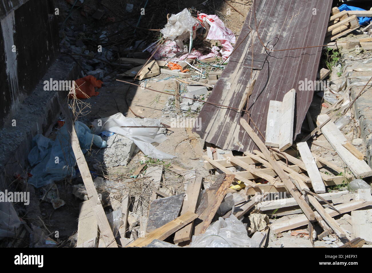 construction of a residential apartment building in Russia Stock Photo ...