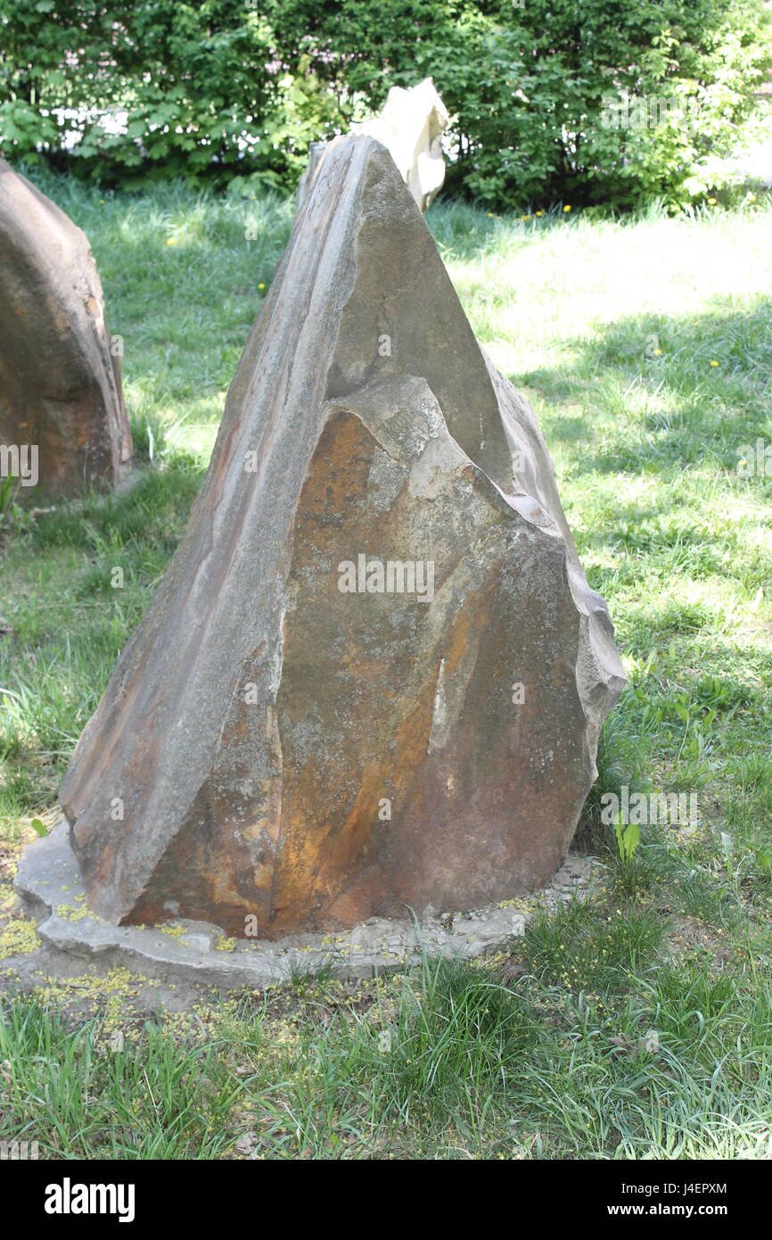 stone sculpture of a snake in the Park Stock Photo - Alamy