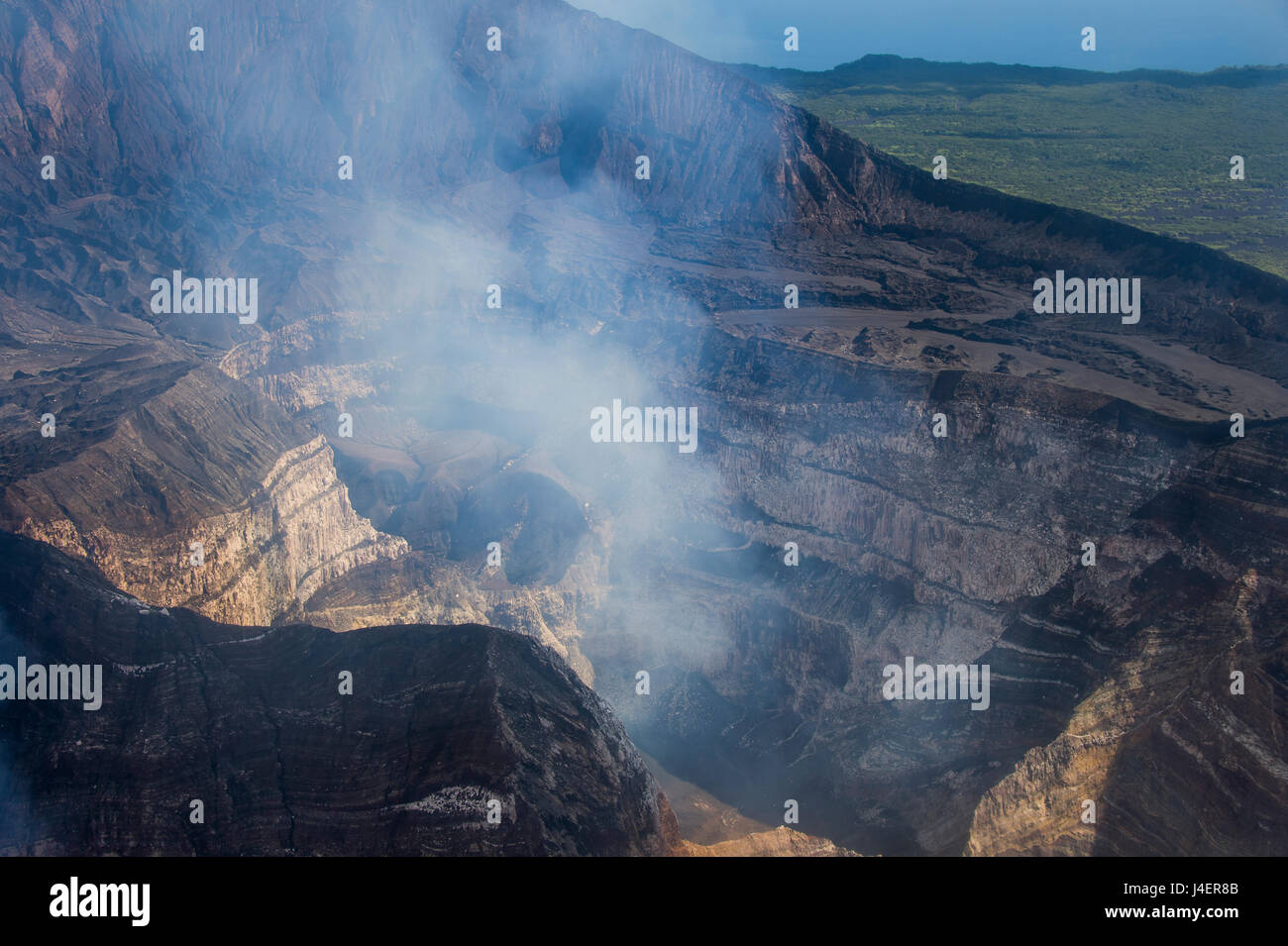 Smoking Ambrym volcano, Vanuatu, Pacific Stock Photo - Alamy