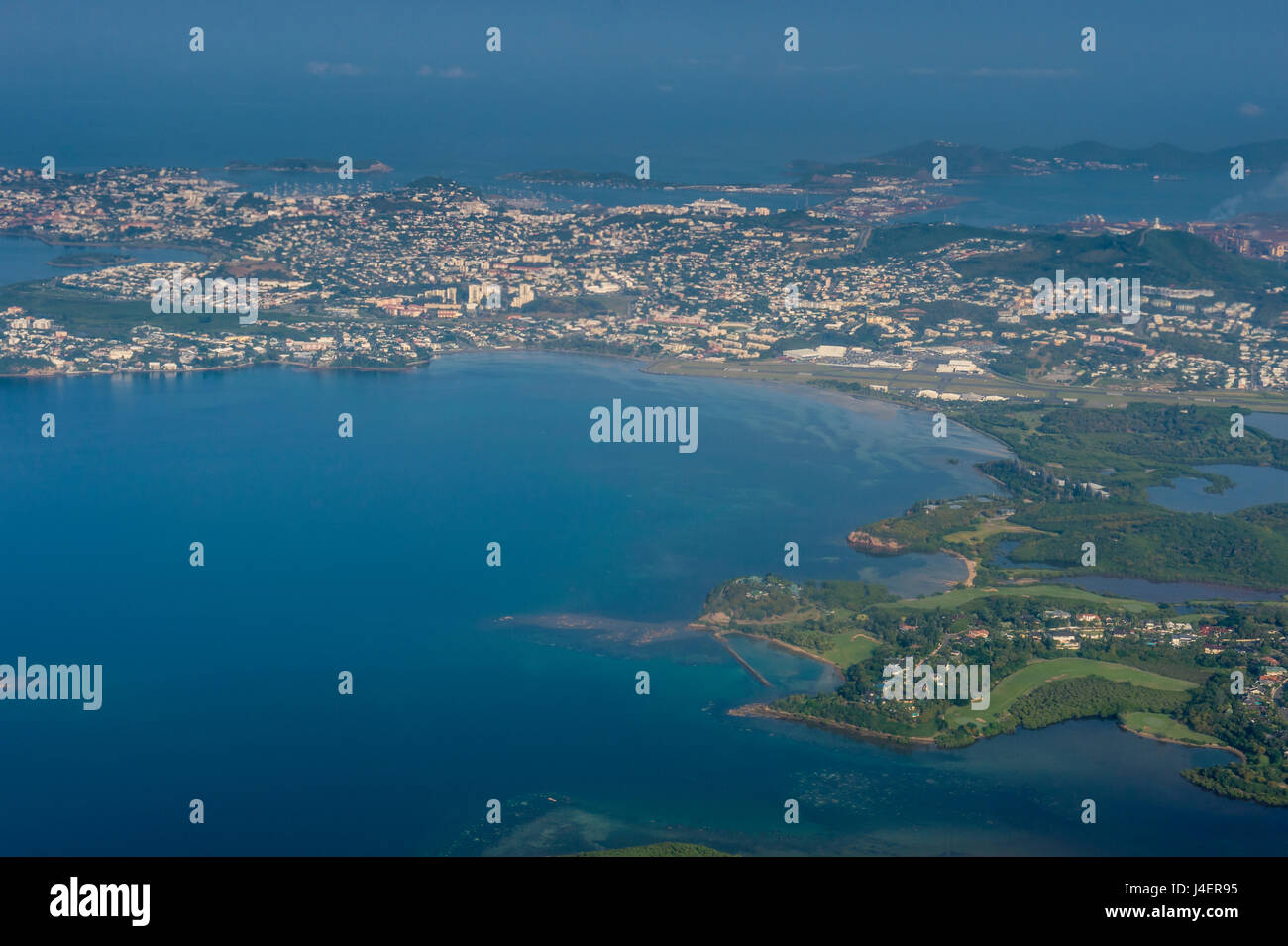 Aerial of Noumea, New Caledonia, Pacific Stock Photo - Alamy