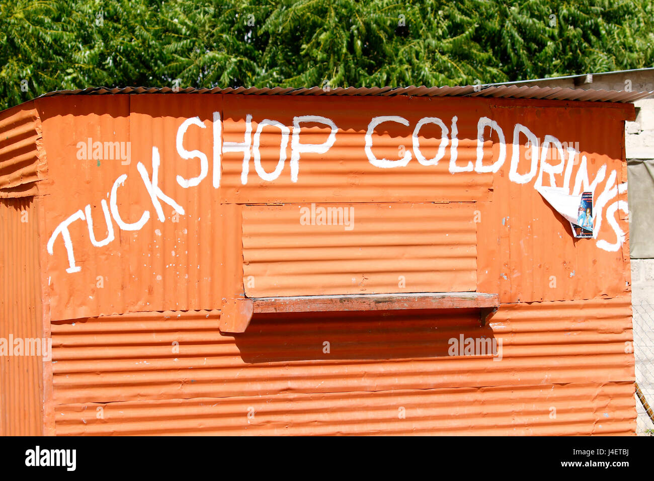 Tuck shop siesta time in an African township Stock Photo - Alamy