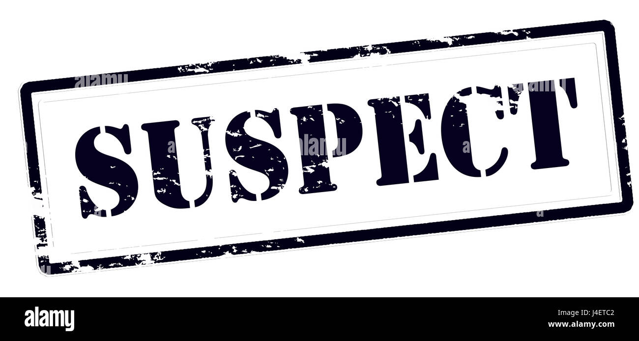 Stamp with word suspect inside, vector illustration Stock Photo - Alamy