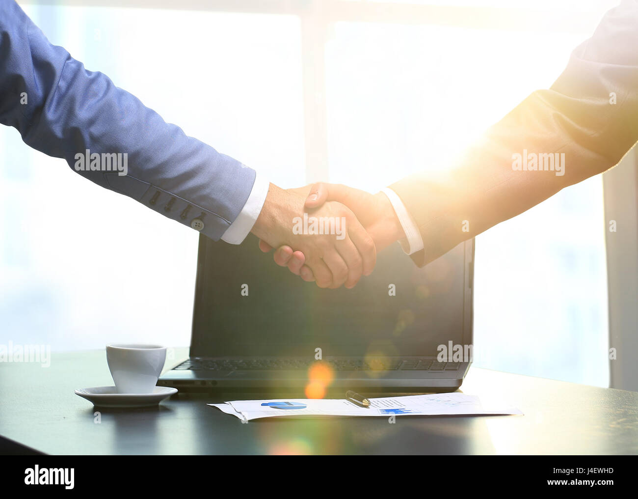 Morning at the office Stock Photo - Alamy