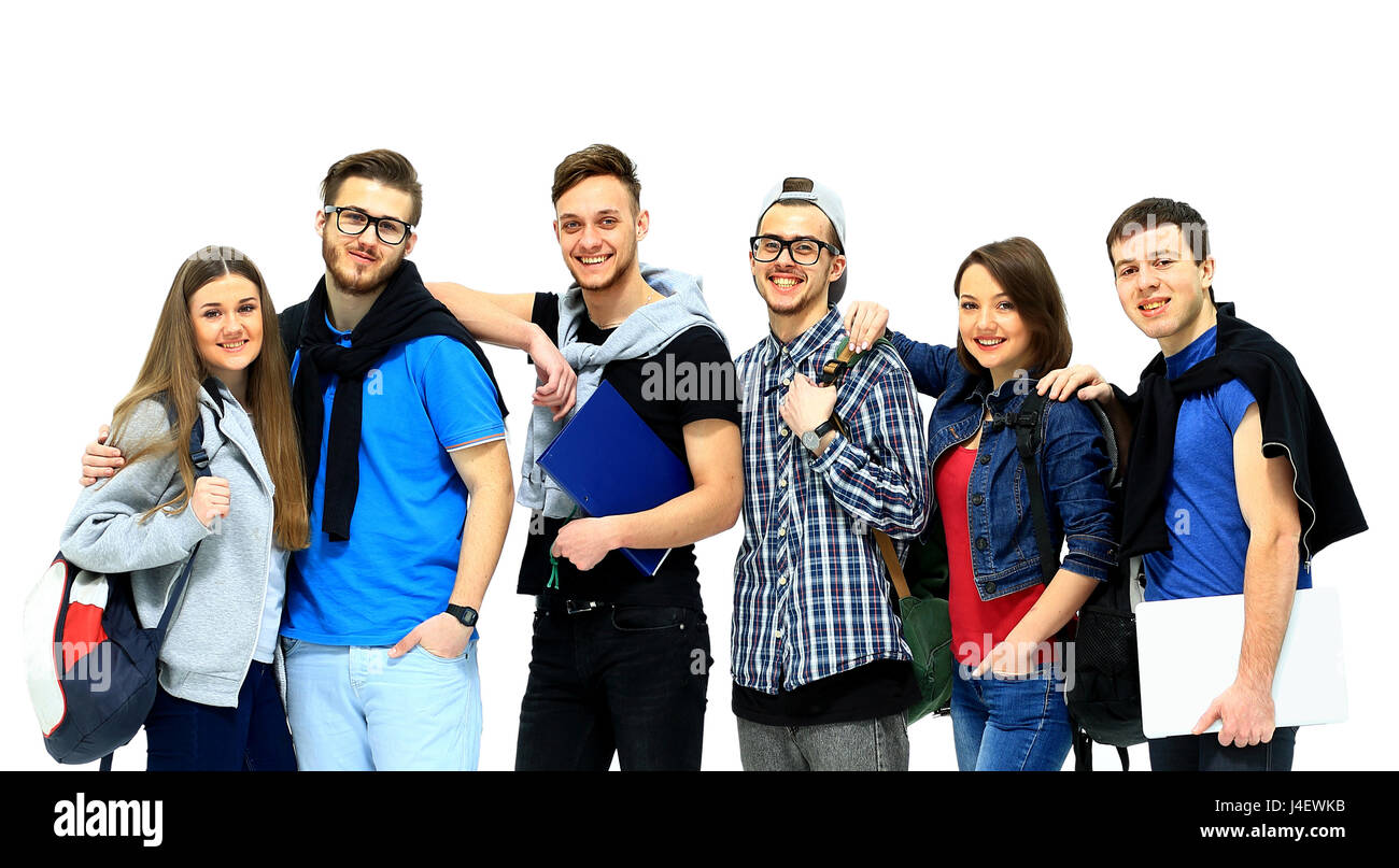 group of smiling friends Stock Photo - Alamy