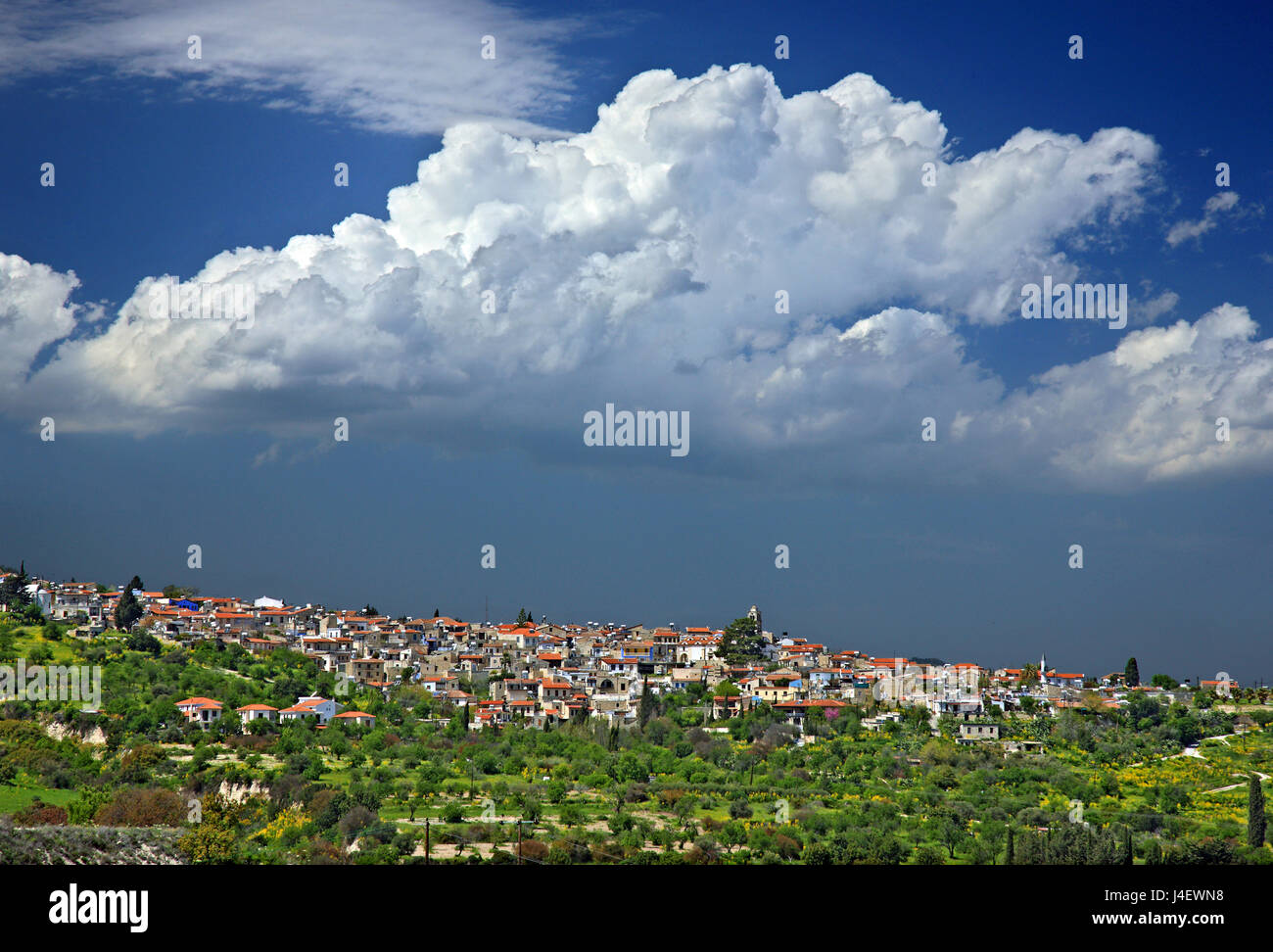 Pano Lefkara, one of the traditional "Lace and embroidery villages ...