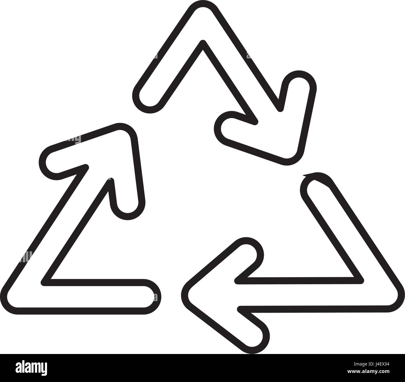 Recycle arrows symbol Stock Vector Image & Art - Alamy