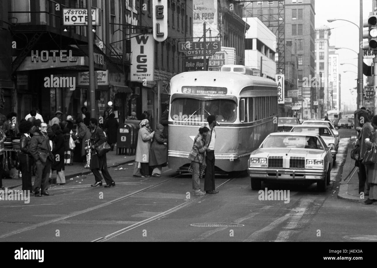 Street scene, Philadelphia Pa, USA, 1976 Stock Photo - Alamy
