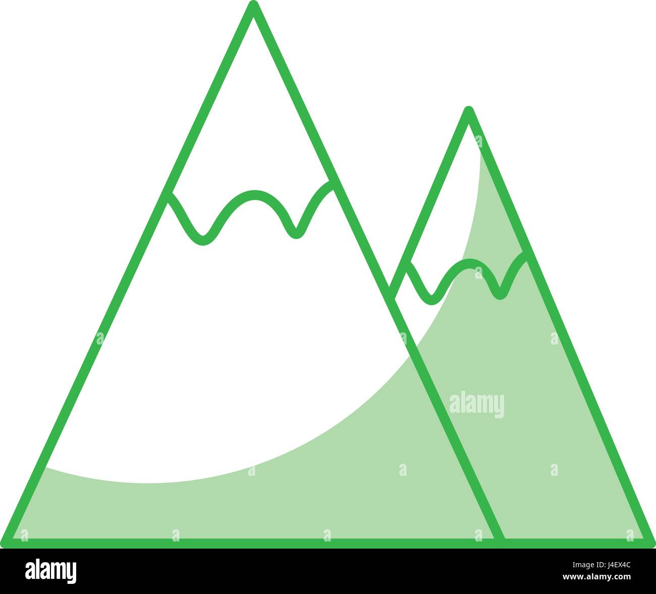Mountains landscape symbol Stock Vector Image & Art - Alamy