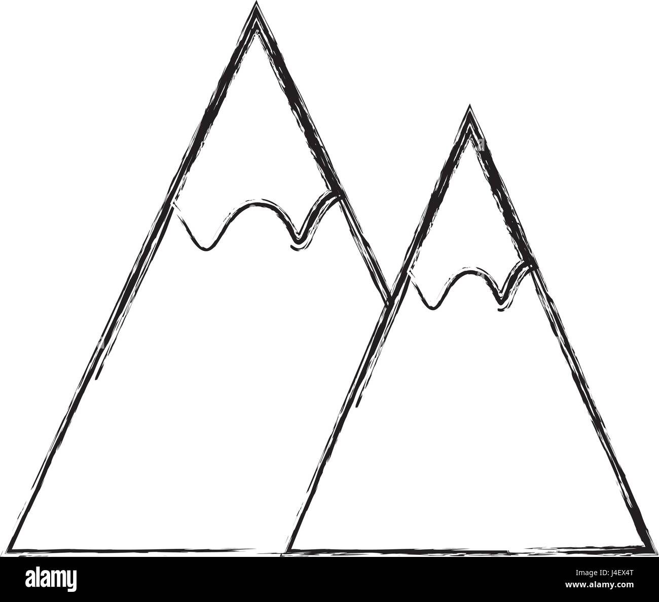 Alpine meadow mountain Stock Vector Images - Alamy