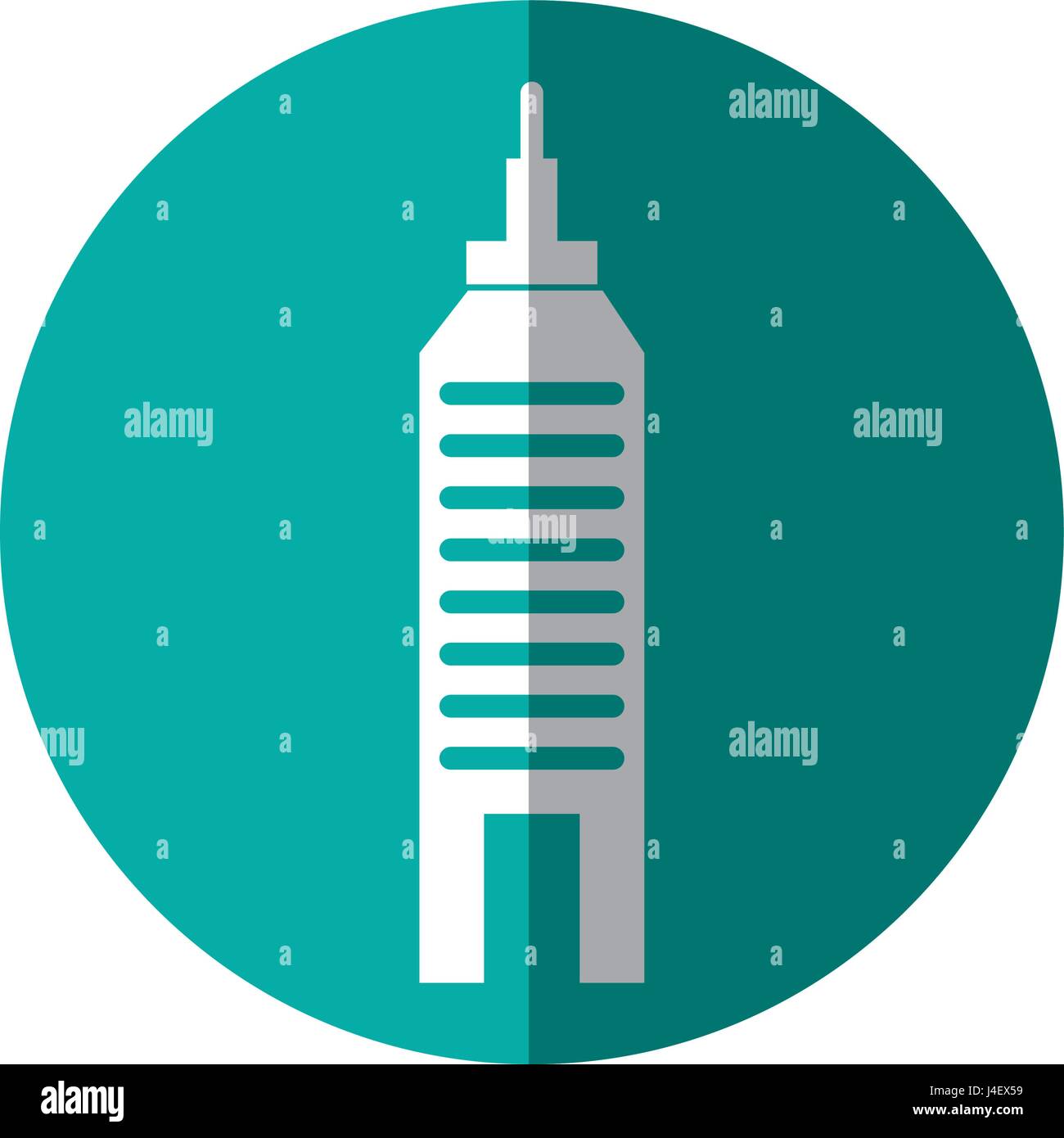 Round tower view Stock Vector Images - Alamy