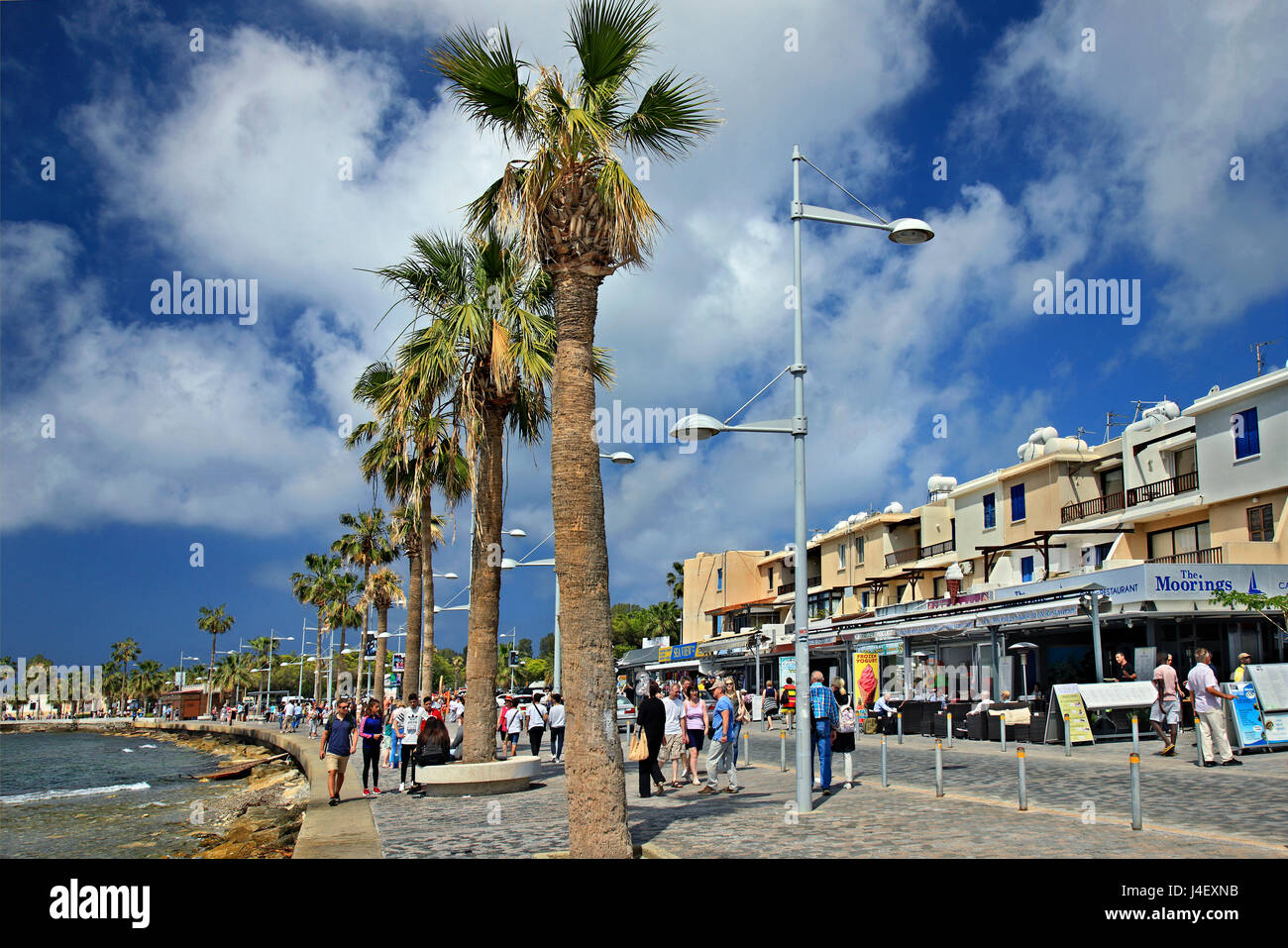 Walking at the promenade of Kato Paphos, Cyprus Stock Photo - Alamy