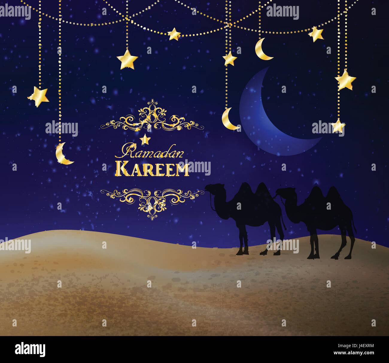 Crescent moon star holy Stock Vector Images - Alamy