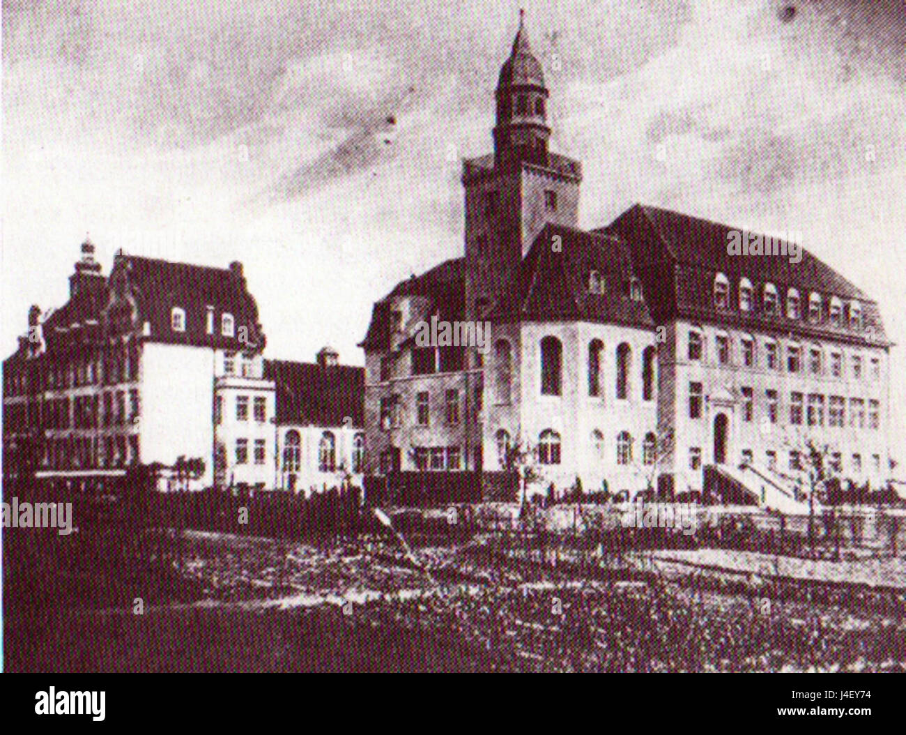 The 'Mariengymnasium in Werl und das Konvikt' refers to a historical ...