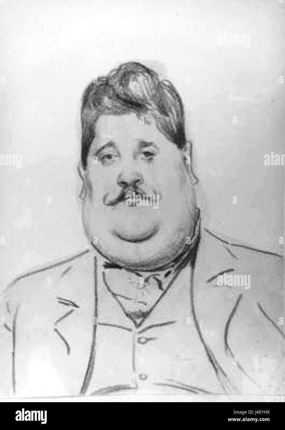 This portrait of Joseph Urban, drawn by R. Swoboda around 1900 ...