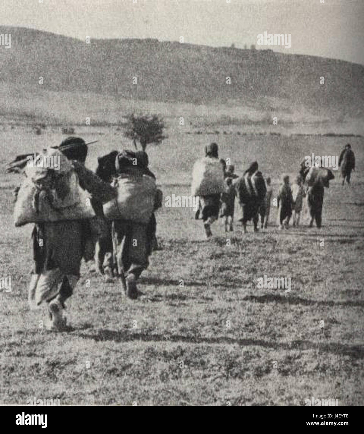 Narod sa Banije se povlaci IV ofenziva Stock Photo - Alamy