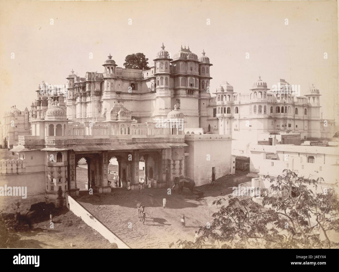 The Palace and Triple Gate in Udaipur, Rajasthan, are iconic landmarks ...