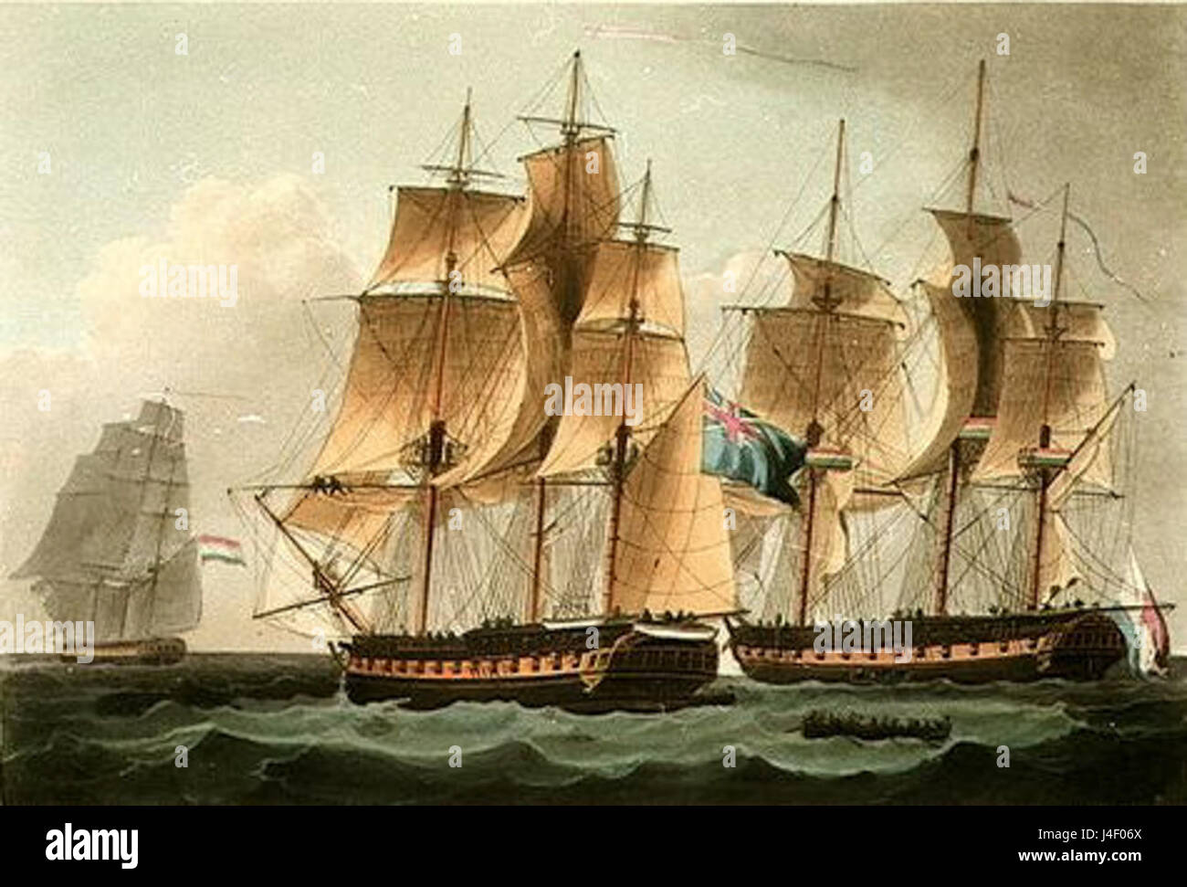 The naval encounter between HMS Sirius and Furie in 1798 represents a ...