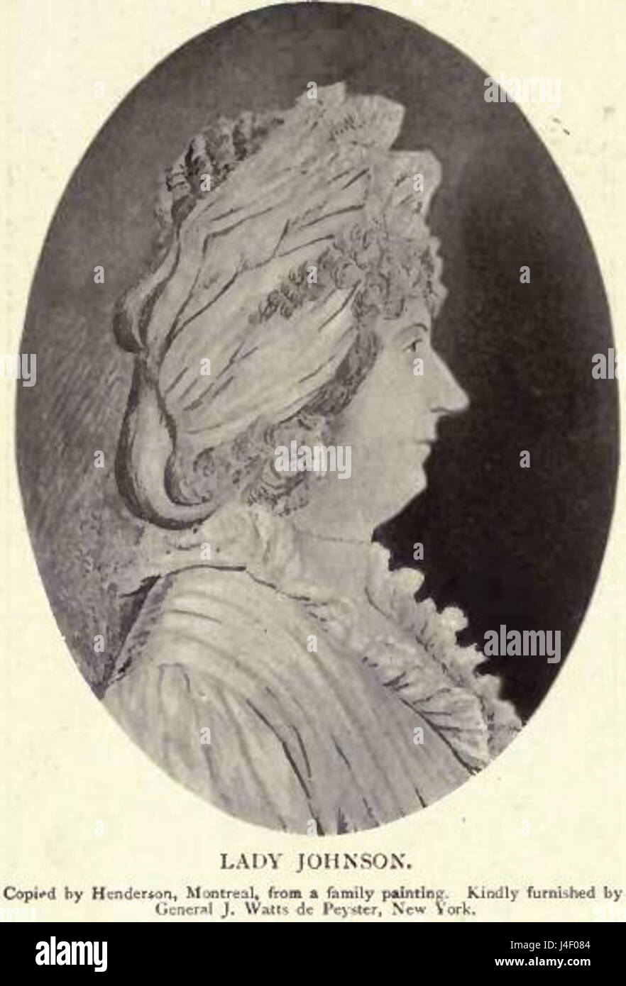 Lady Mary Johnson copied by Henderson Montreal Stock Photo - Alamy