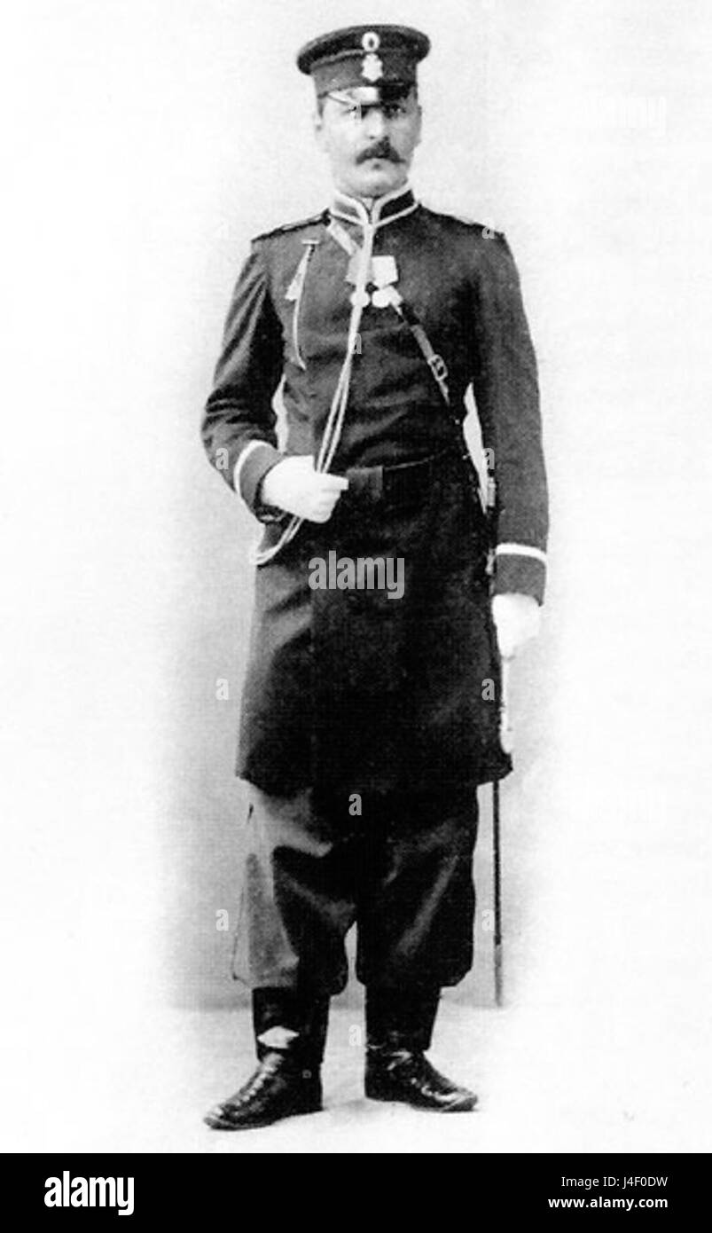 A photograph from the 1900s showcasing a Moscow policeman in historical ...