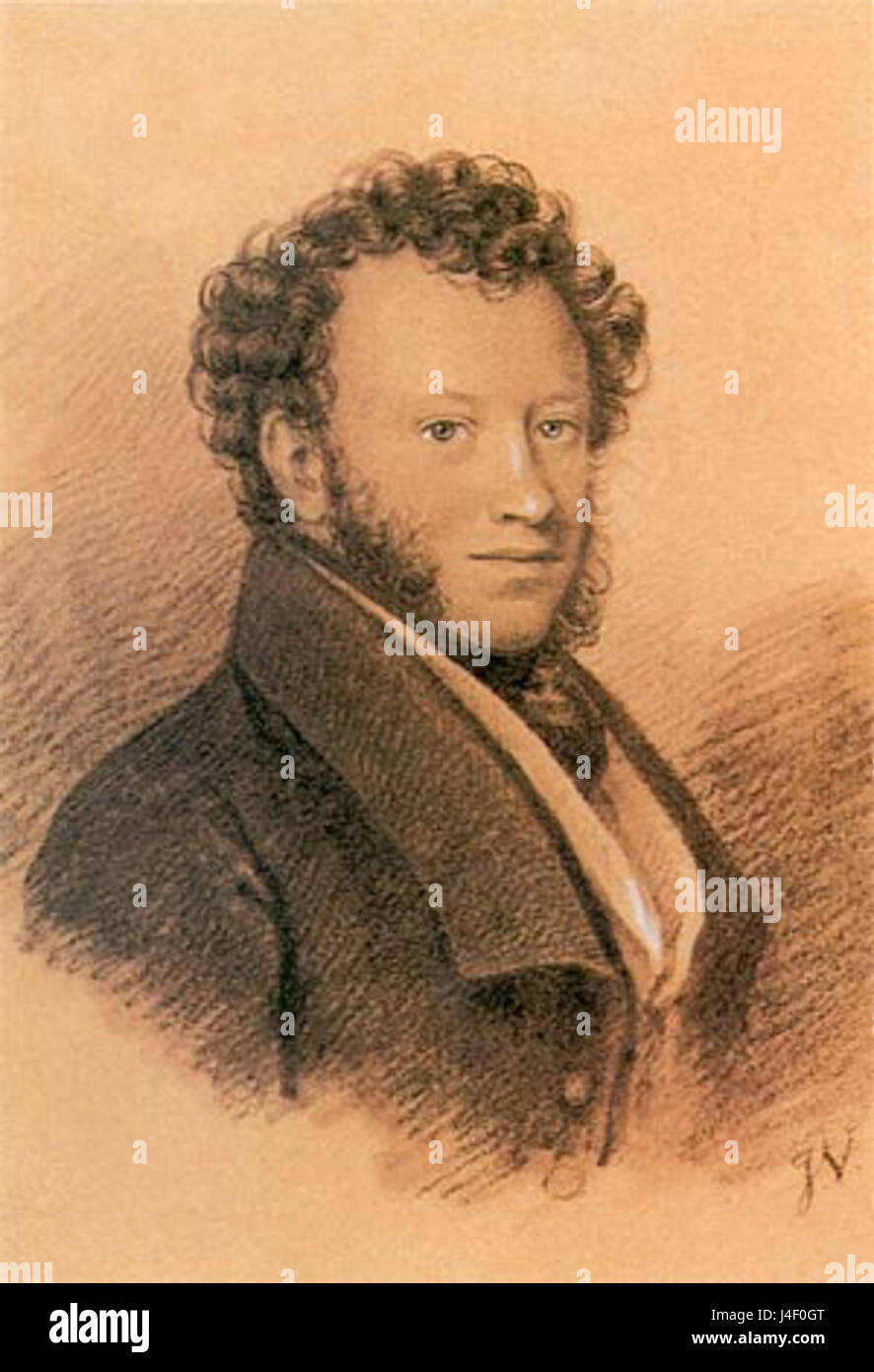 Alexander pushkin drawing hi-res stock photography and images - Alamy