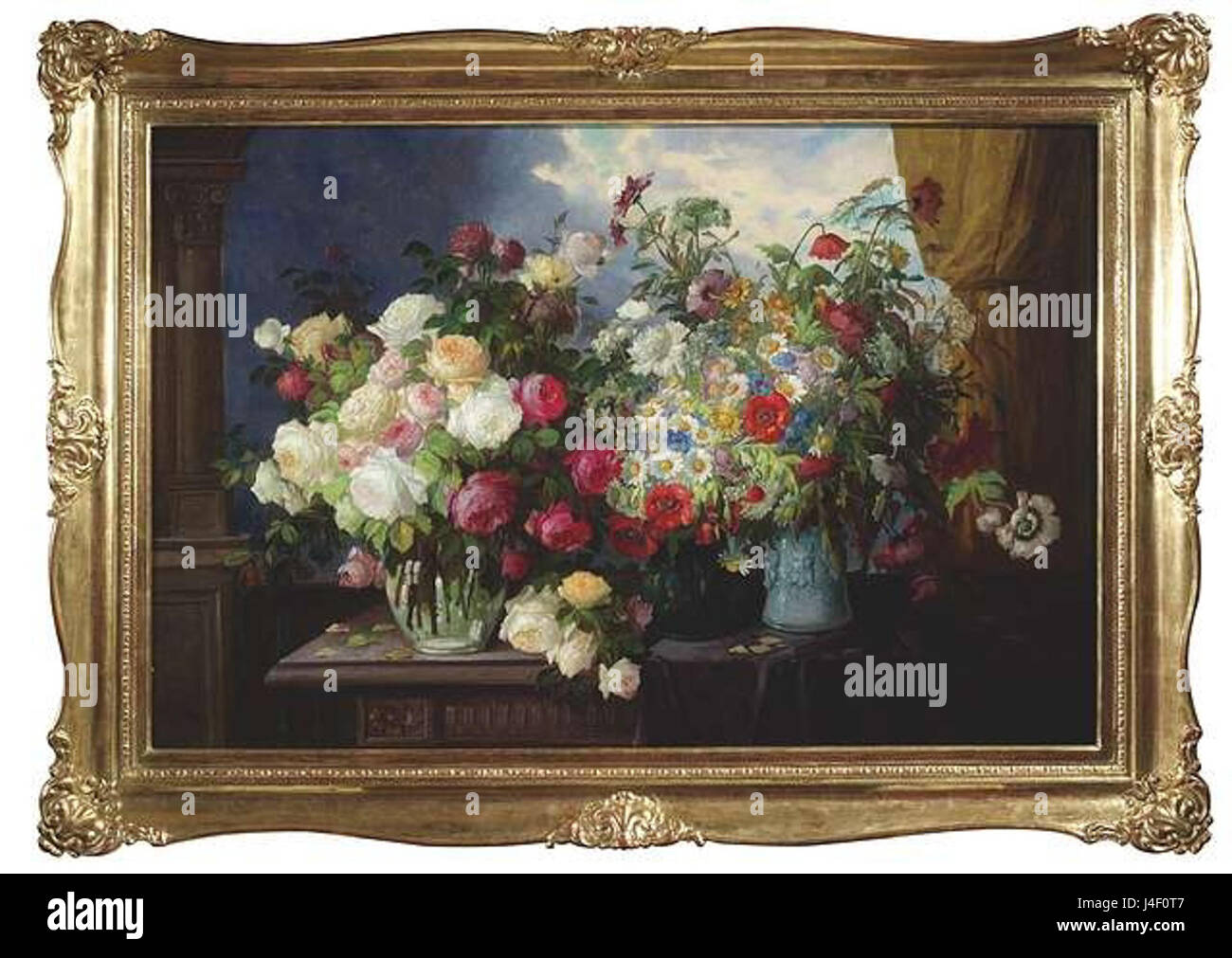 Konstantin Stoitzner's 'Grosses Blumenstilleben' is a still life ...