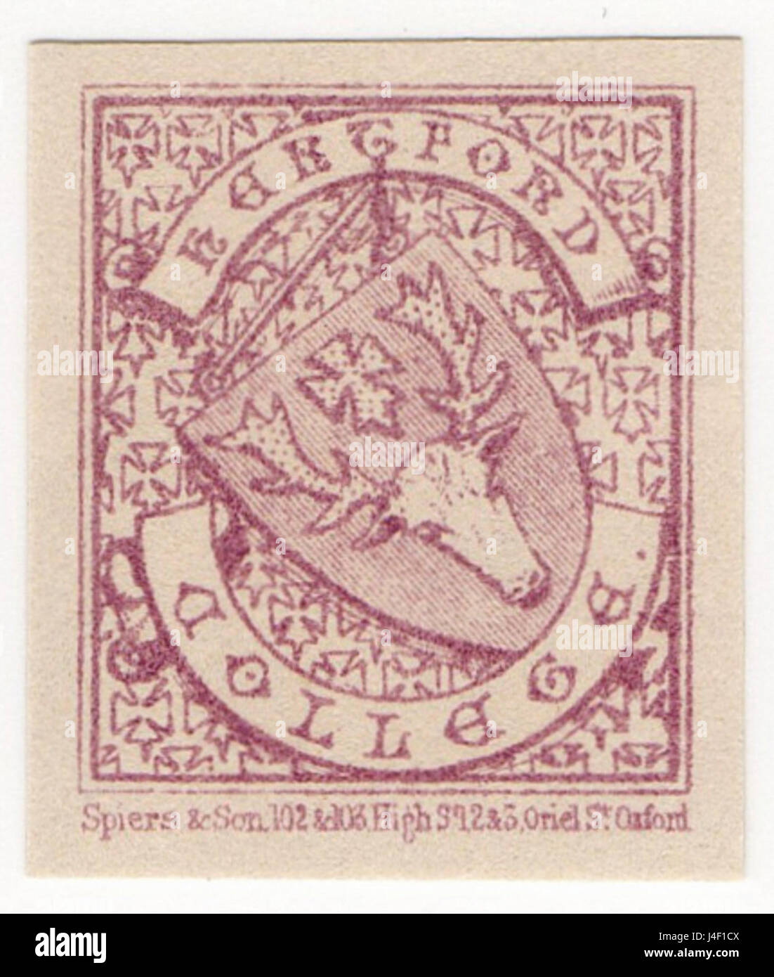 Hertford College Oxford stamp Stock Photo - Alamy
