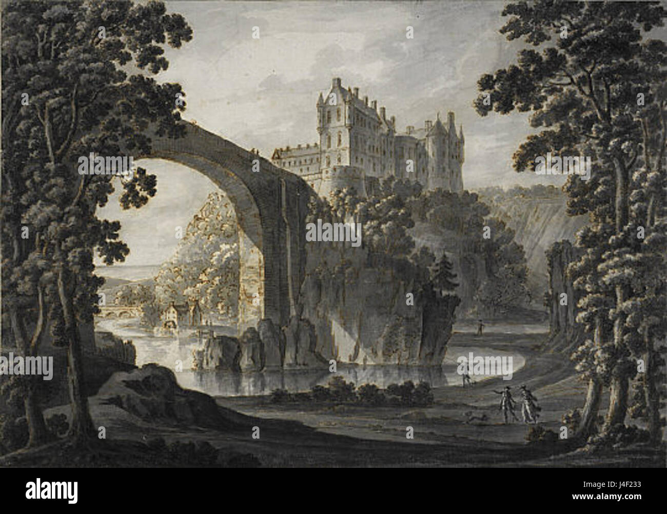 Cullen Castle Banffshire Stock Photo - Alamy