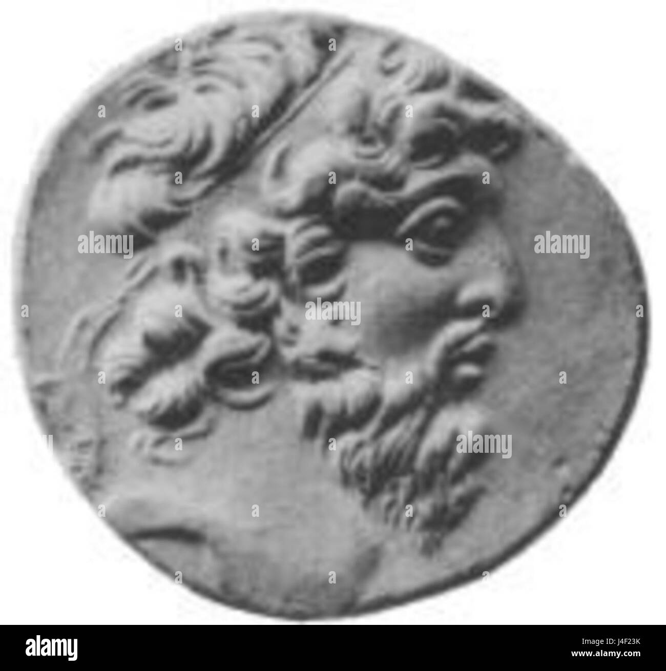DemetriusII coin face Stock Photo - Alamy