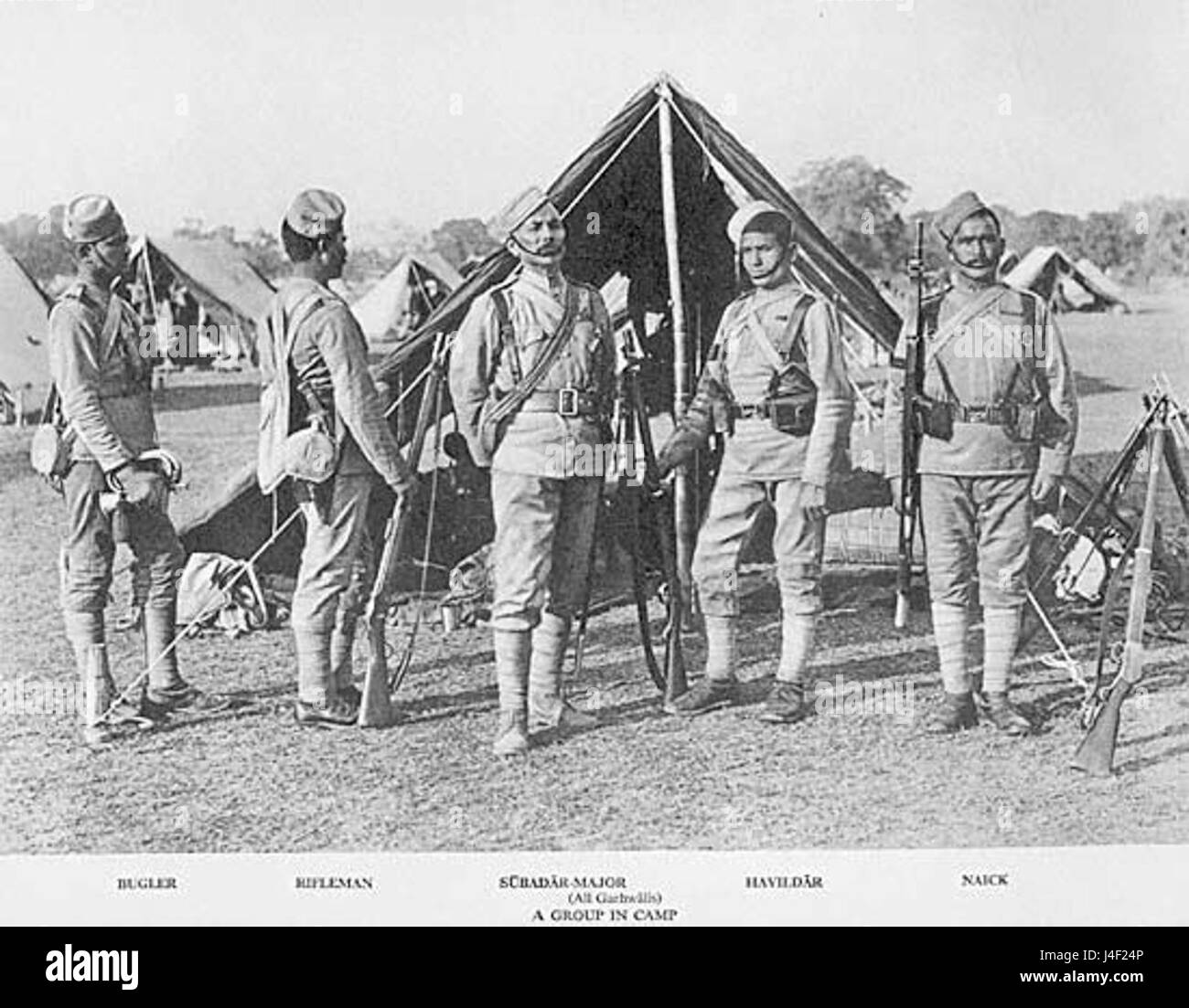 A Group in Camp 39th Bengal Infantry Stock Photo - Alamy