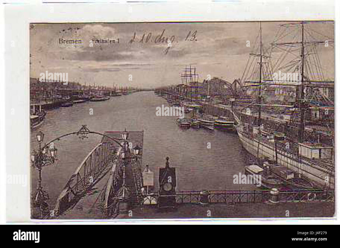 The Freihafen in Bremen, Germany, was a key port area, and the ...