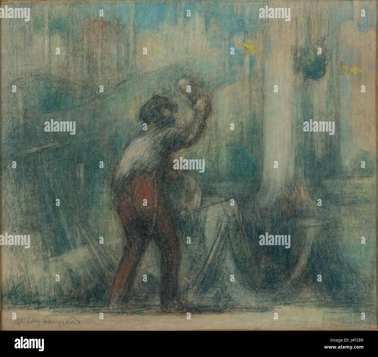 'Le Bucheron' is a painting by Charles Angrand, a French artist ...