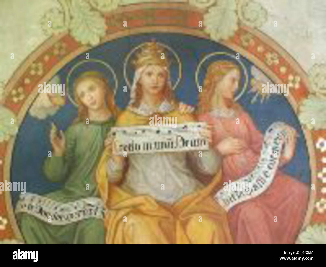 The motto 'Glaube, Hoffnung, Liebe' (Faith, Hope, Love) is associated ...